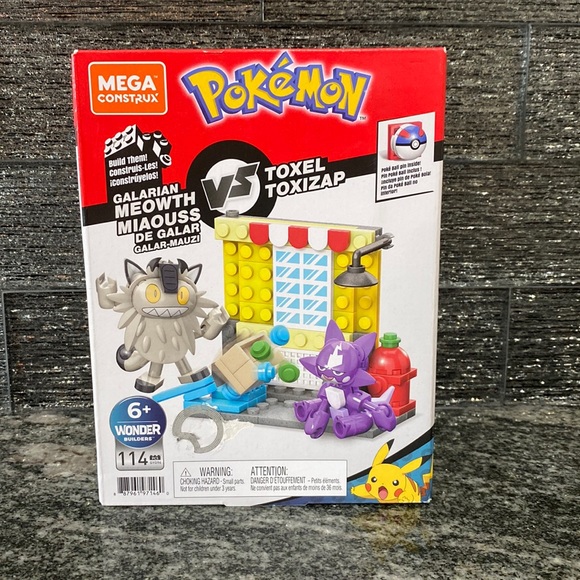 Pokemon | Toys | Mega Construx Pokmon Garlarian Meowth Vs Toxel | Poshmark